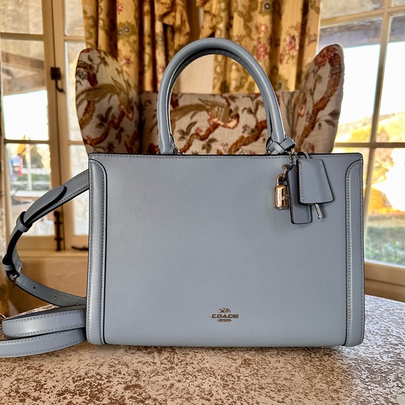 Coach | Bags | Coach Light Blue Handbag | Poshmark